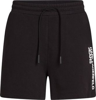 Karl Lagerfeld Karl Lagerfeld Jeans, Herren, Essential Logo Sweatshort, Normale Passform, Schwarz, L