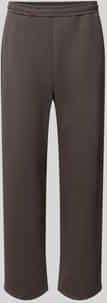 Review Straight Fit Sweatpants aus Baumwoll-Mix mit Label-Detail