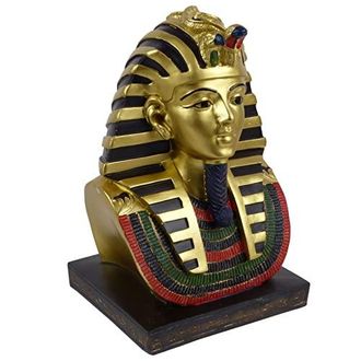 Puckator PUKATOR Statuette Grand Buste de Toutankhamon sur socle - Statue 21cm(H) - EG25