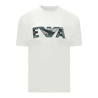 Emporio Armani Homme, Tops, Blanc, Taille: M T-shirt &agrave; manches courtes