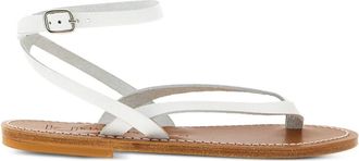 K.Jacques Smyrne Sandalen mit doppeltem Kn&ouml;chelriemen - Wei&szlig;