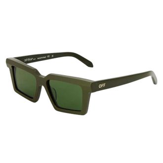 Off-white Windsor Rechteck-Sonnenbrille f&uuml;r Herren/Damen Unisex (Milit&auml;rgr&uuml;n)