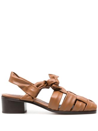 Hereu Bena Heeled Sandalen 40mm - Braun