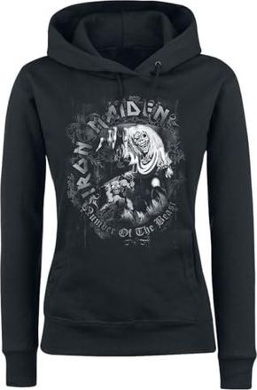 Iron Maiden Number of The Beast Femme Sweat-Shirt &agrave; Capuche Noir XL