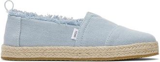 Toms Alpargata Rope Semelle de Mocassin, Pastel Blue Washed Denim, 31.5 EU