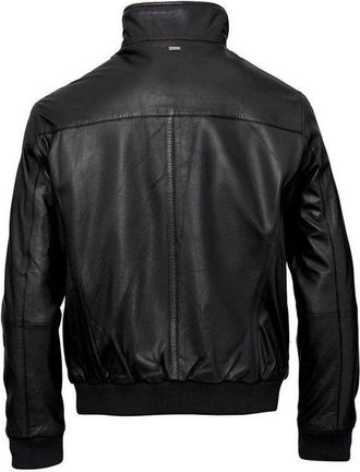 Bugatti Lederjacke BUARTURO (1-St) Stehkragen mit weichem Felleinsatz