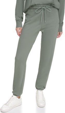 DKNY Damen Metallic Logo Everyd Sweatpants, Duck Green, XS EU