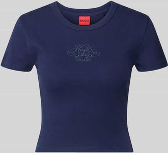 HUGO BOSS Regular Fit T-Shirt aus Baumwoll-Mix Modell DELANOR_4