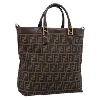 Fendi Pre-owned Zucca Canvas Tote Bag - - Pre-owned - Damen - Braun - ONE SIZE