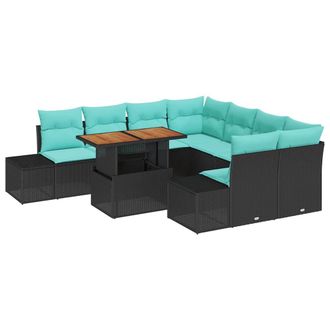 vidaXL Set Da Pranzo Per Giardino 9 Pz 8-numero Di Posti Vidaxl