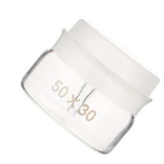 Cabilock Glaswaage Laborw&auml;geflasche Aus Borosilikatglas Flach 50x30mm Mit Halter Probe Aufbewahrungsdose F&uuml;r Chemieunterricht Und Laborexperimente