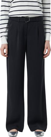 Comma Flie&szlig;ende Wide-Leg-Hose mit Bindeband