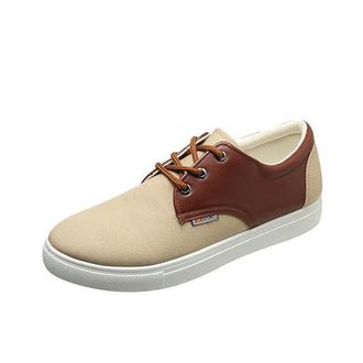 Generic Chaussures d&eacute;contract&eacute;es pour homme - Chaussures bateau &agrave; lacets - Bout rond - Chaussures de marche &agrave; fond plat - Chaussures dext&eacute;rieur tendance et po