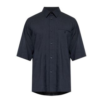 Issey Miyake Chemise PL Ramie - Homme - Chemises - Bleu - Taille: L