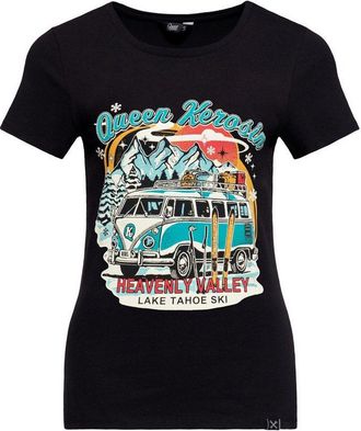 Queen Kerosin Print-Shirt Heavenly Valley (1-tlg) mit Vintage-Print