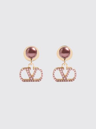 Valentino Garavani Boucles doreilles pendantes VLogo Signature orn&eacute;es de cristaux