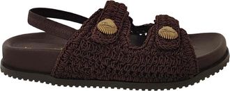 Twinset Femme, Chaussures, Brun, Taille: 40 EU Sandalia Trenzada