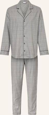 Zimmerli Schlafanzug Cozy Flannel Aus Flanell grau