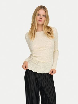 Only Bluse Ella 15368469 Beige Slim Fit