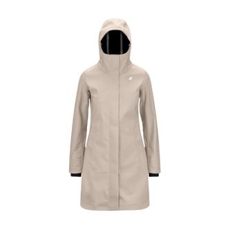 K-Way Steph Bonded Neopren Jacke - - Jackets - Damen - Beige - S