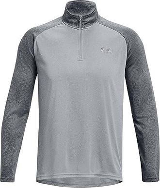 Under Armour Velocity 2.0 1/4 Zip Maillot de survêtement, (036) Steel Light Heather/Pitch Gray Light Heather/Pitch Gray, 5X-Large Homme