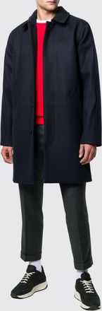 A.P.C. A. P.C. Einreihiger knielanger Mantel aus recycelter Wollmischung