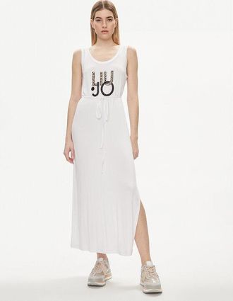 Liu Jo Strickkleid VA4140 JS360 Wei&szlig; Regular Fit