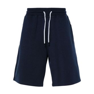 Brunello Cucinelli Homme, Shorts, Bleu, Taille: 2XL Cotton Blend Bermuda Shorts