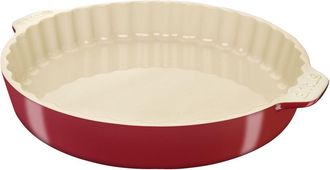 Staub Ceramique Kuchenform, Keramik, rund, 30 cm, Kirschrot
