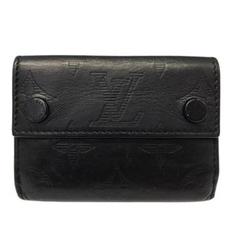Louis Vuitton Pre-owned Monogram Shadow Wallet (tri-fold) - - Pre-owned - Herren - Schwarzk - ONE SIZE