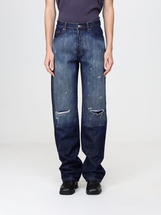 Maison Margiela Baggy-Jeans mit hoher Taille aus Distressed-Denim