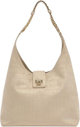 Elisabetta Franchi Femme, Sacs, Beige, Taille: ONE Size Sac Hobo en daim