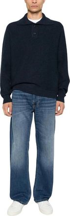 Calvin Klein Homme, Pulls, Bleu, Taille: S Pull Polo c&ocirc;tel&eacute;