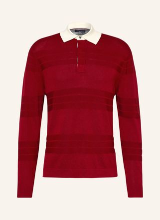 Tommy Hilfiger Strick-Rugbyshirt rot