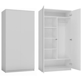 Topeshop Malwa SD-90 WEISS Kleiderschrank