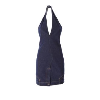 Moschino Reverso Denim Mini Kleid - - Dresses - Damen - Blau - M