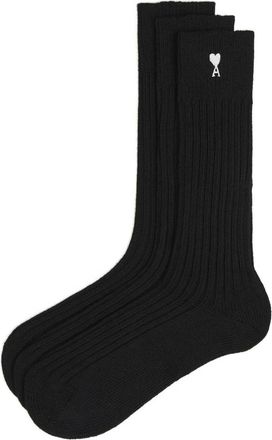 Ami Homme, Sous-v&ecirc;tements, Noir, Taille: S Three Pack Ami De Coeur Socks