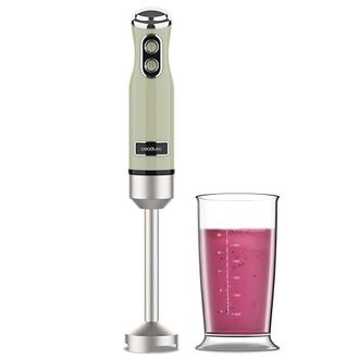 Cecotec Blender Mixeur Power RetroGreen 1200MAX. Puissance Maximale 1200 W, Technologie CrossBlades, 4 Feuilles Revêtues en Titane Noir, 2 Vitesses, 0,5 L de 