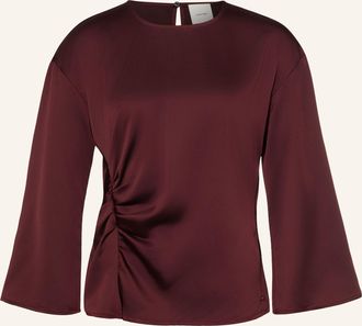 Calvin Klein Blusenshirt Aus Satin Mit 3/4-Arm rot
