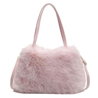 Generic Sac &agrave; bandouli&egrave;re noir pour femme avec sangle de poche pour un usage quotidien, sac de style automne hiver, rose, 24 x 18x 10 cm