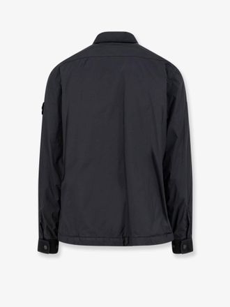 Stone Island Mens Jacket Crinkle Reps Black Recycled Nylon Polyamide