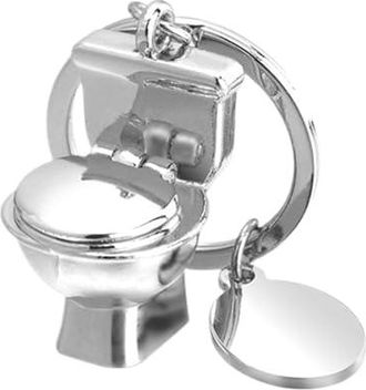 Generic Porte-cl&eacute;s de toilette | Pendentif sac &agrave; dos, porte-cl&eacute;s fantaisie cr&eacute;atif en m&eacute;tal pour enfant, Argent&eacute;, Refer to description