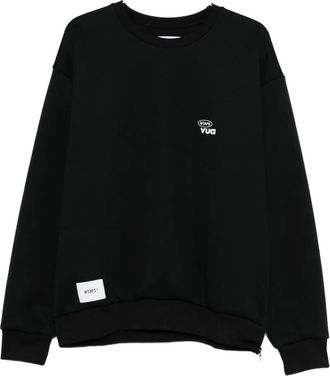 Wtaps raised-logo sweatshirt - Schwarz