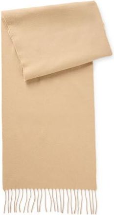 BOSS Hommes Naster 35 * 180 Écharpe en laine avec étiquette logotée et franges torsadées