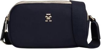 Tommy Hilfiger Sac à Bandoulière Femme Poppy Camera Bag Petit, Bleu (Space Blue), Taille Unique