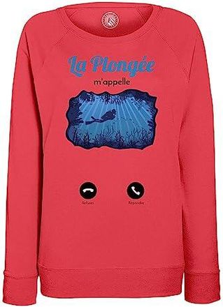 Fabulous Sweatshirt Femme Rouge La Plong&eacute;e mappelle Sport Aquatique