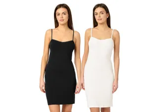 Merry Style Unterkleid Damen kurz Viskose MS10-203 (2-tlg) verstellbare Tr&auml;ger