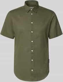 Casual Friday Slim Fit Freizeithemd aus Leinen-Baumwoll-Mix Modell AKSEL