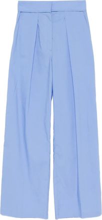 Forte_Forte pantalon &agrave; design pliss&eacute; - Bleu