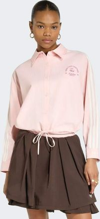 adidas Originals chemise de sport &agrave; manches longues en rose sable
